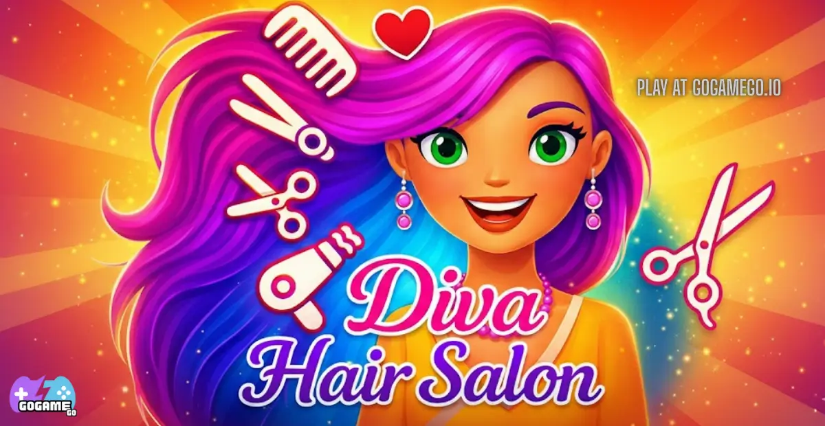 Diva Hair Salon – Fun Kids Hair Styling Game Online
